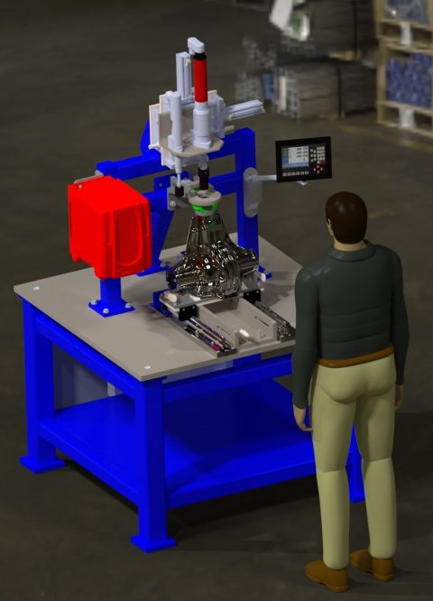 Semi-Automated Differential Pinion Nut Torque Machine